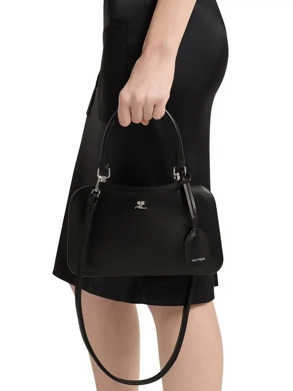 COURREGES Small Shadow Bag With A Leather-effect Finish