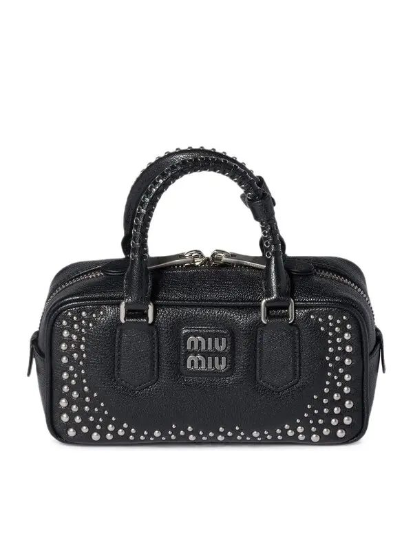 Miu Miu Studded Leather Arcadie Bag