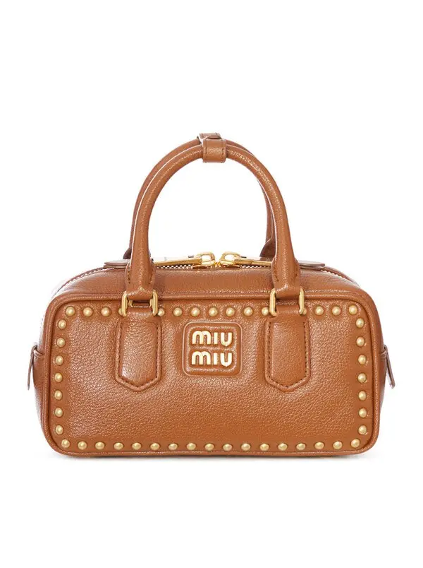 Miu Miu Arcadie Bag With Gold Studs