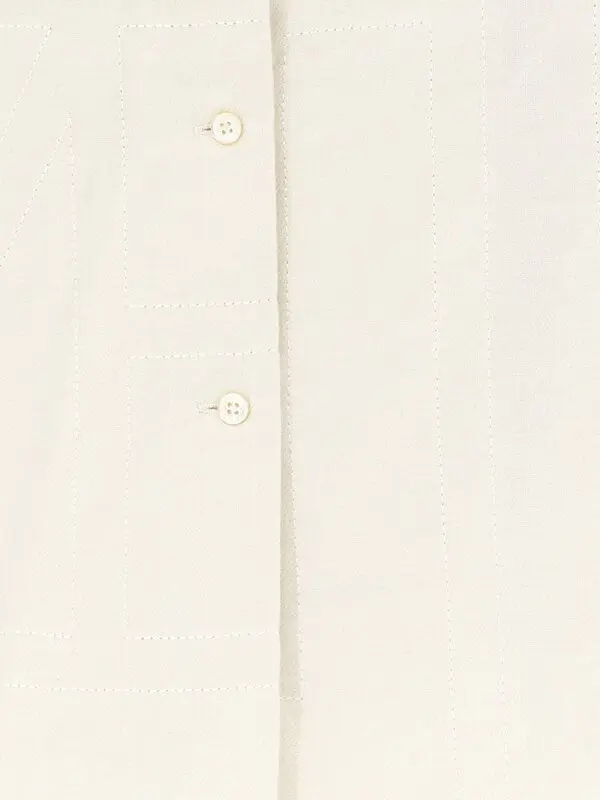 TOTEME Monogram Shirt With All-over Logo Print