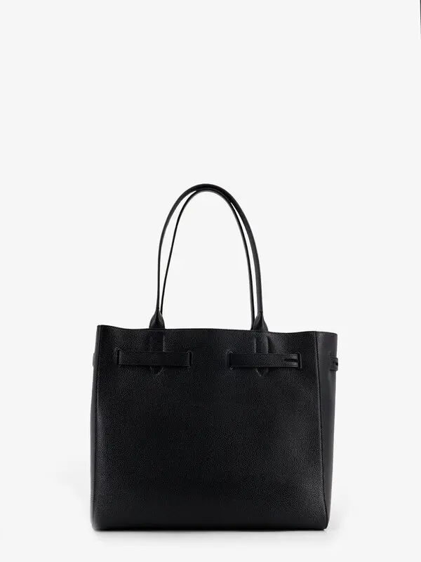 TOM FORD Leather Shoulder Bag With Engraved Logo On The Front