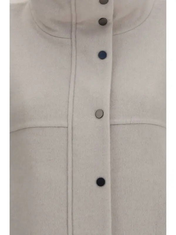 Brunello Cucinelli Double-faced Wool And Cashmere Jacket With Detachable Shearling Insert