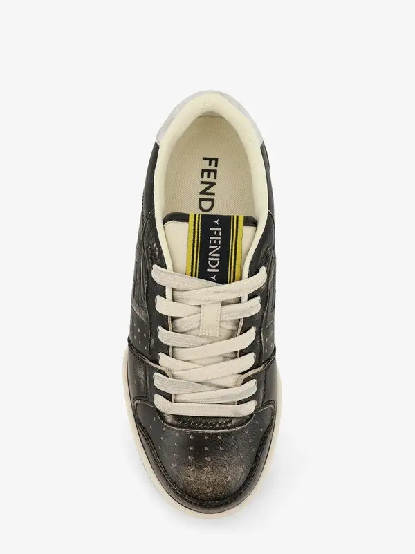 Fendi Match Leather Sneakers