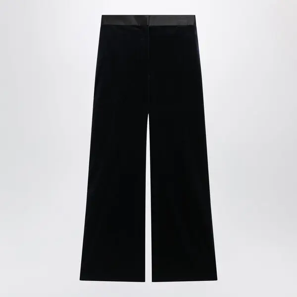 Victoria Beckham Alina Midnight Velvet Trousers