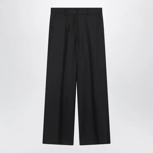 Moncler Wide-leg Trousers In Wool