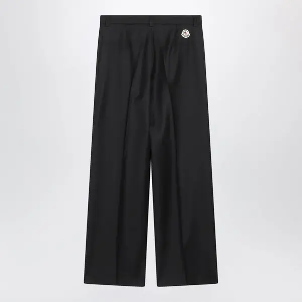 Moncler Wide-leg Trousers In Wool
