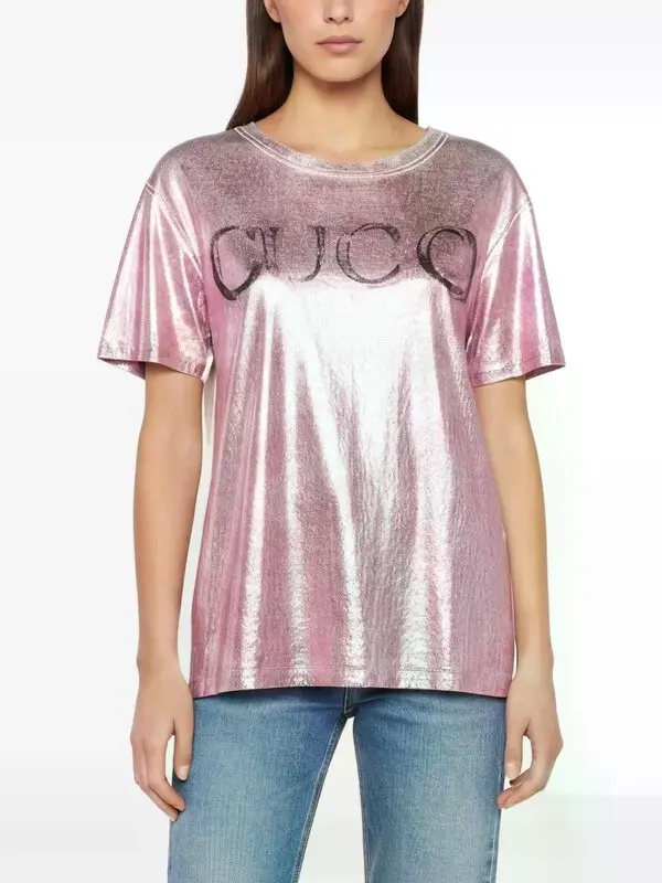 Gucci Blind For Love Appliqué T-shirt - Pink