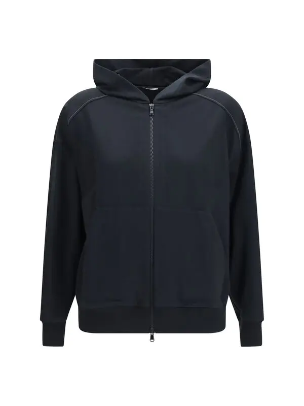 Brunello Cucinelli Cotton Hoodie - Black