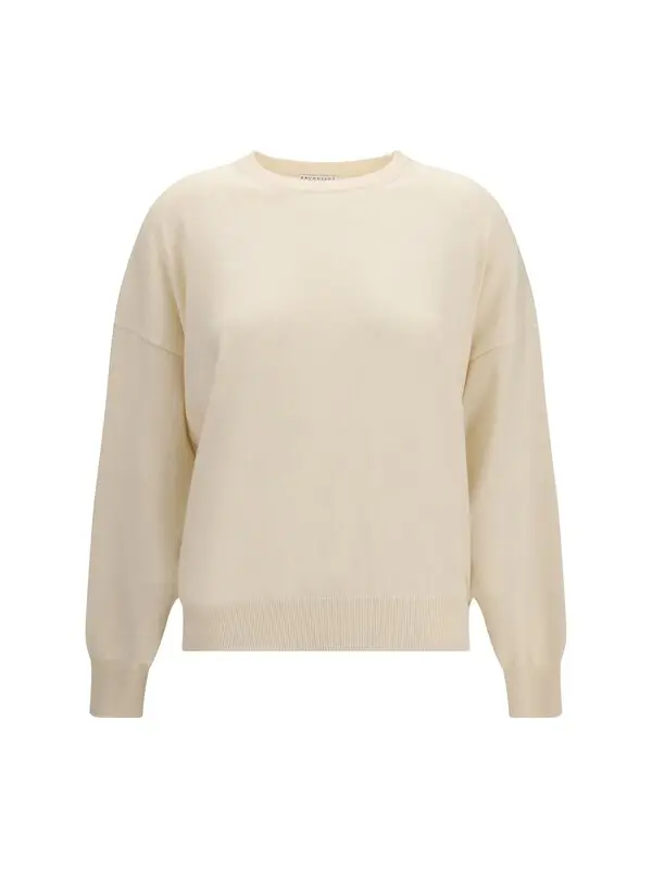 Brunello Cucinelli Cashmere Sweater With Monili Chain