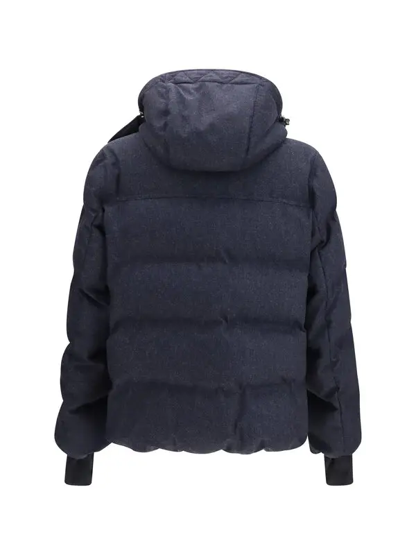 Moncler Padded Denim-effect Wool Ski Jacket