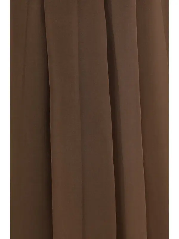 Brunello Cucinelli Pleated Circle Midi Skirt