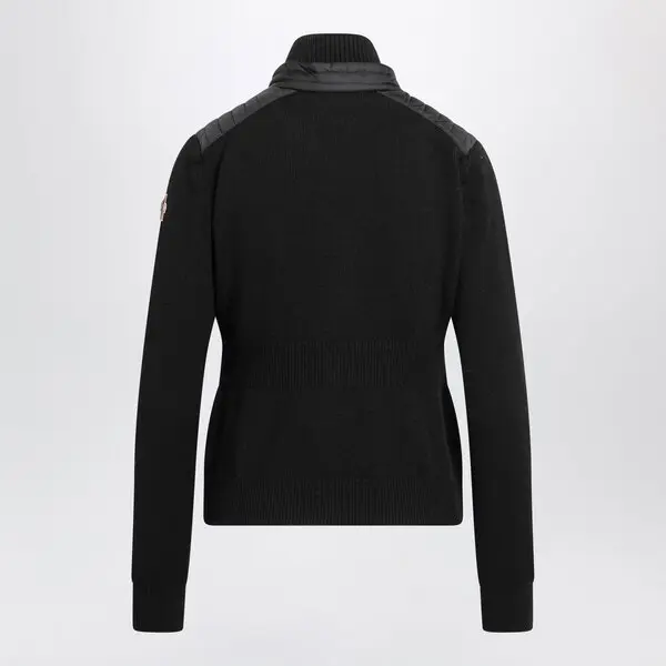 Moncler Padded Cardigan In A Wool Blend