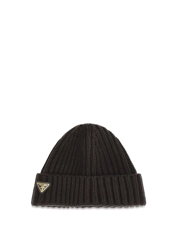 Prada Virgin Wool Beanie Hat