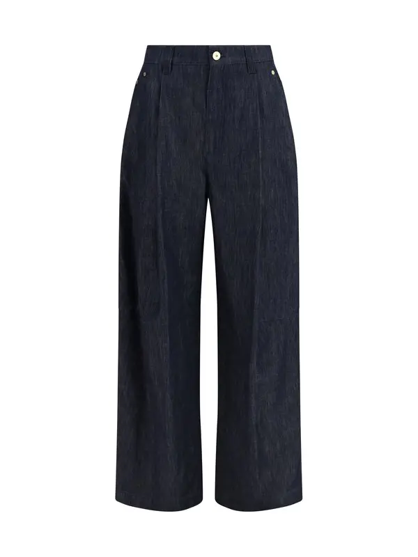 Brunello Cucinelli Cotton Denim Pants - Blue
