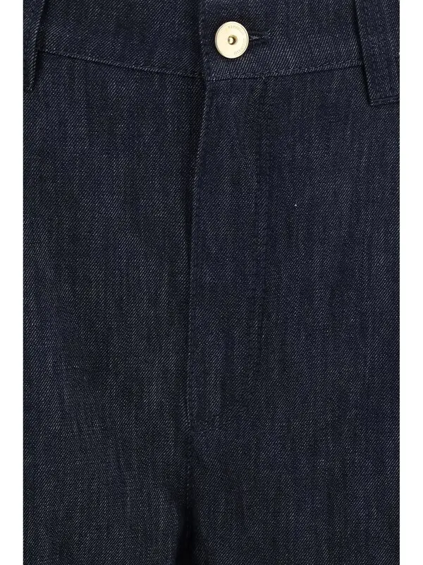 Brunello Cucinelli Cotton Denim Pants - Blue