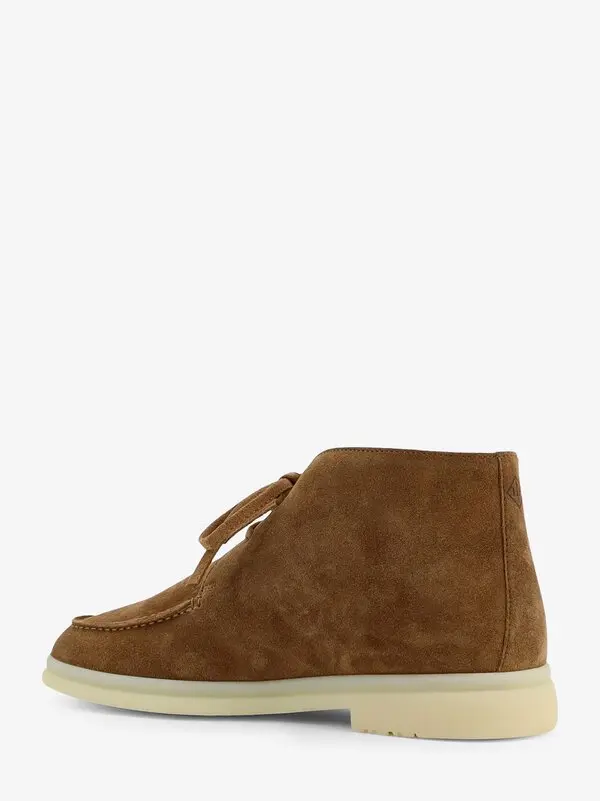 Loro Piana Walk And Walk Lace-up Ankle Boots