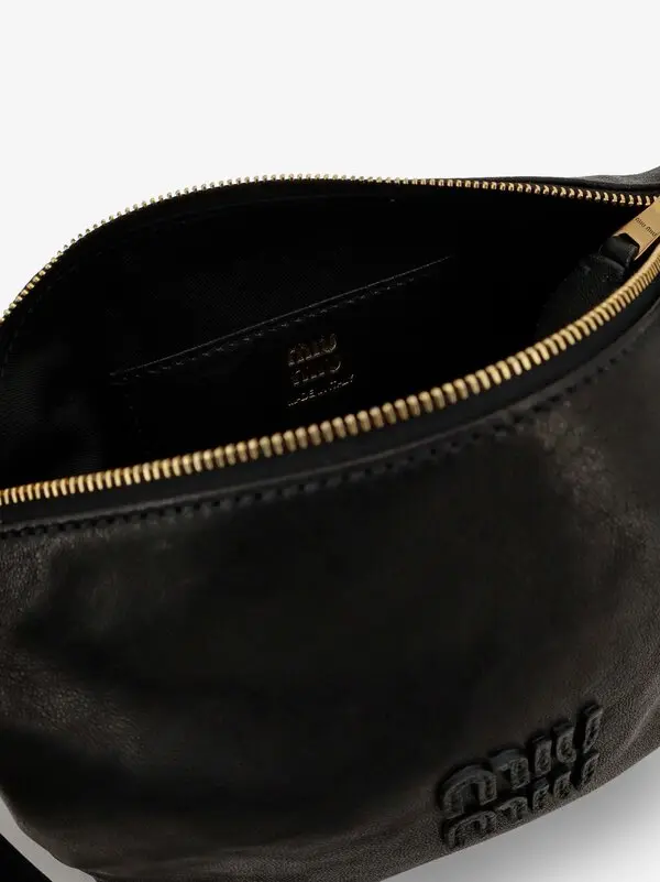 Miu Miu Nappa Aviator Leather Shoulder Bag