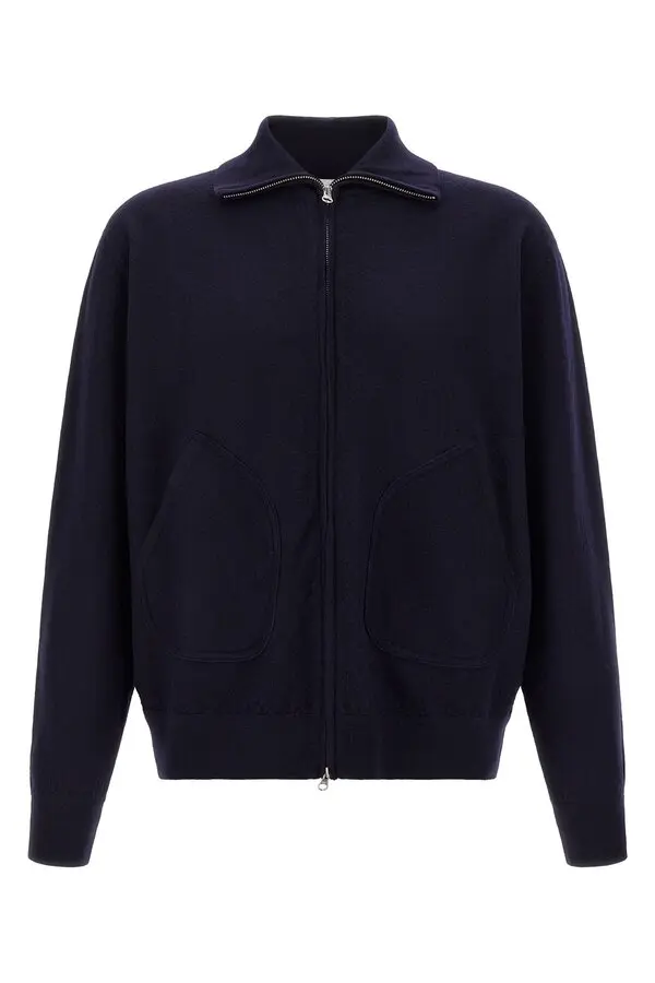 OLIVER LATTUGHI Merino Wool Zip Sweater