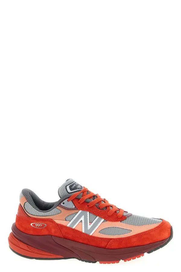 NEW BALANCE Sneaker Reflective Logo Detail - Red