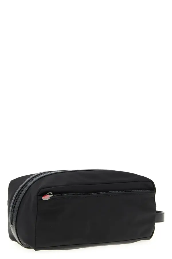 Kiton Wash Bag Enameled Zip Pull Detail