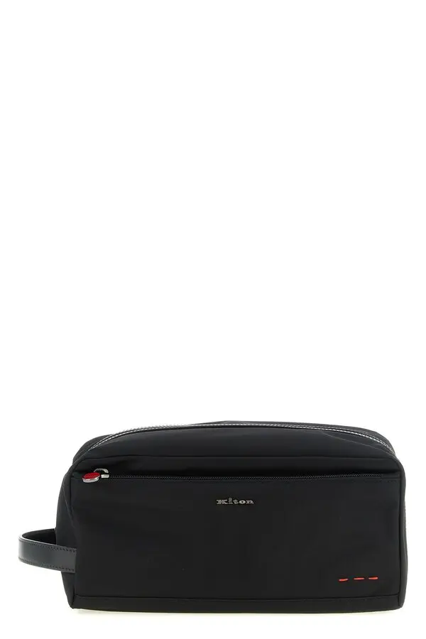 Kiton Beauty Case With Metal Logo