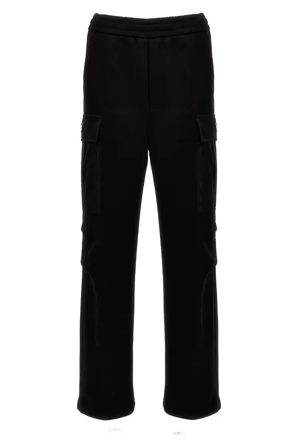 Prada Cotton And Re-nylon Cargo' Trousers - Black
