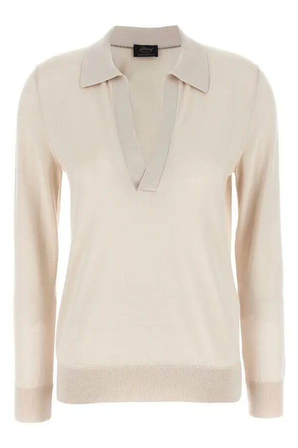 Brioni Polo 'knit Polo Woman - Beige