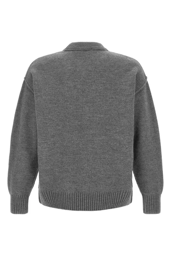 AMI Paris Grey De Coeur' Sweater