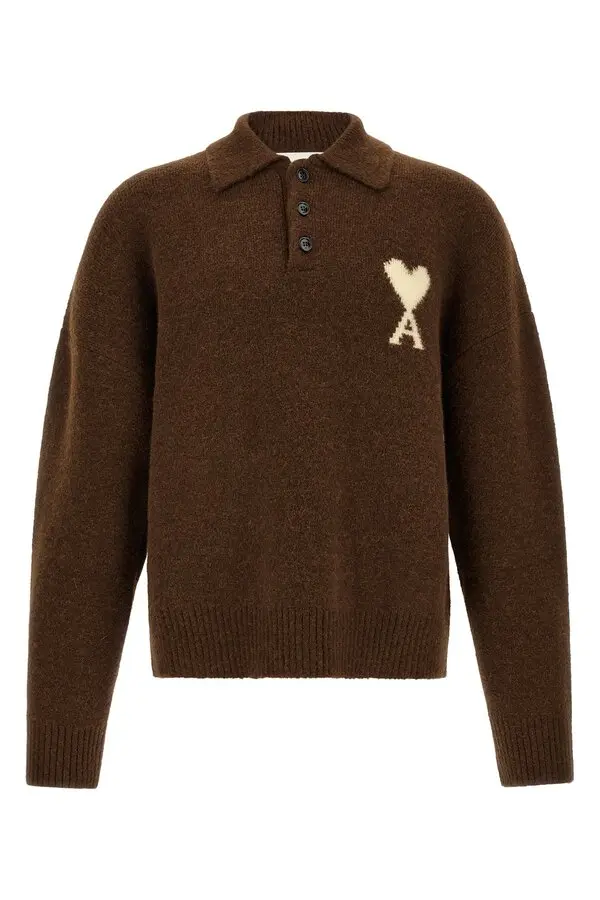AMI Paris De Coeur Polo Sweater