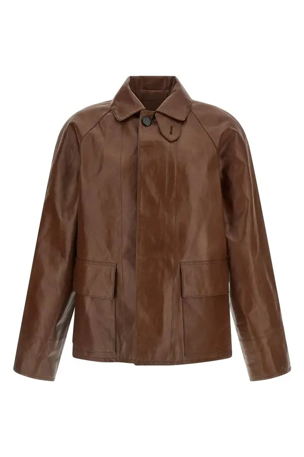 Prada Vintage Leather Blouson - Brown