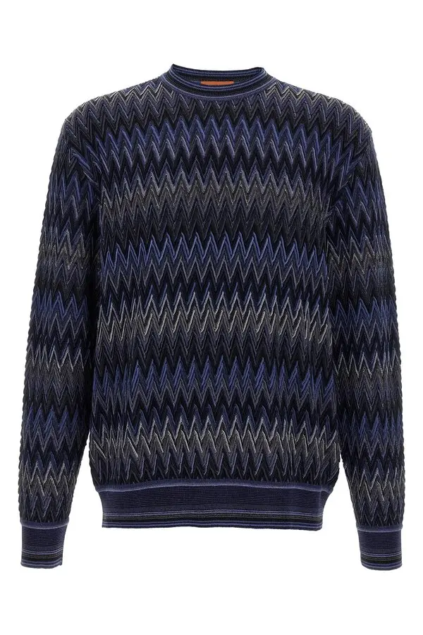 Missoni Sweater 'crewneck Sweater - Blue