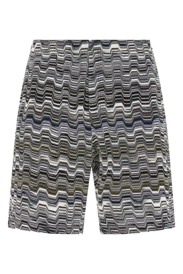 Missoni Bermuda Shorts With Trompe L'oeil Flap