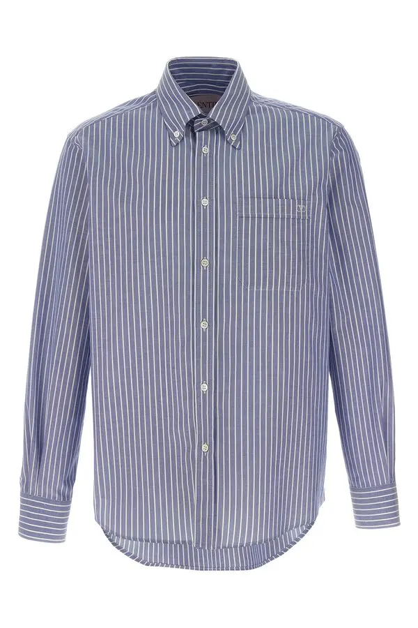 Valentino Garavani Shirt 'vlogo Signature - Light Blue