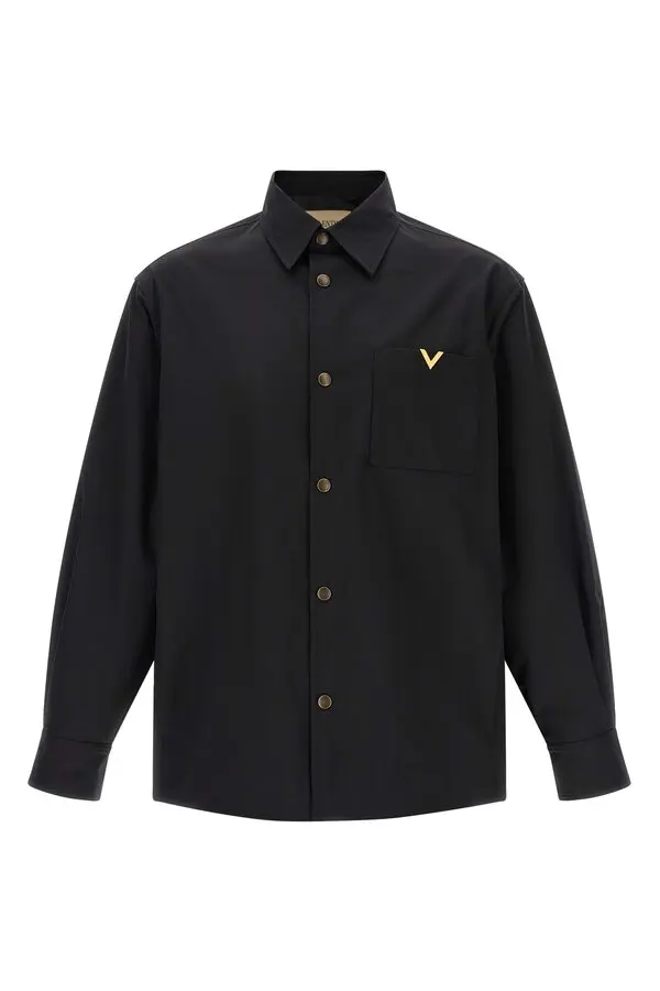 Valentino Garavani Overshirt With Vlogo Detail