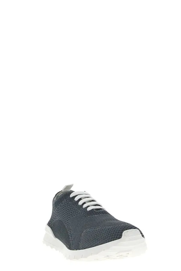Kiton Sneaker With Knitted Upper