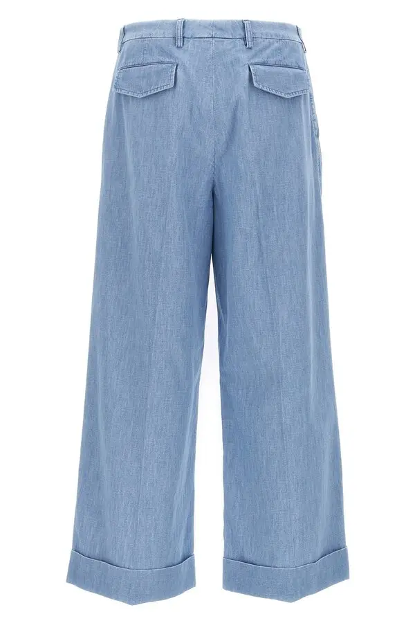 Valentino Garavani Denim Trousers 'turn-up