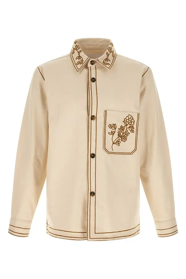 MARANT Overshirt With Floral Embroidery