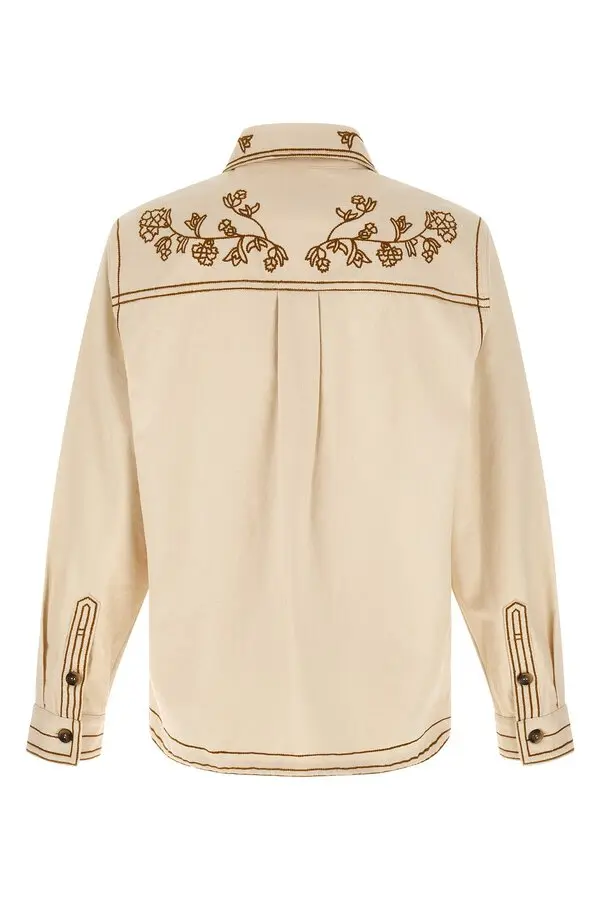 MARANT Overshirt With Floral Embroidery