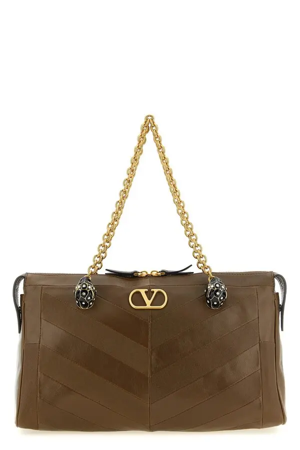 Valentino Garavani Panthea Shoulder Bag With Patchwork Construction