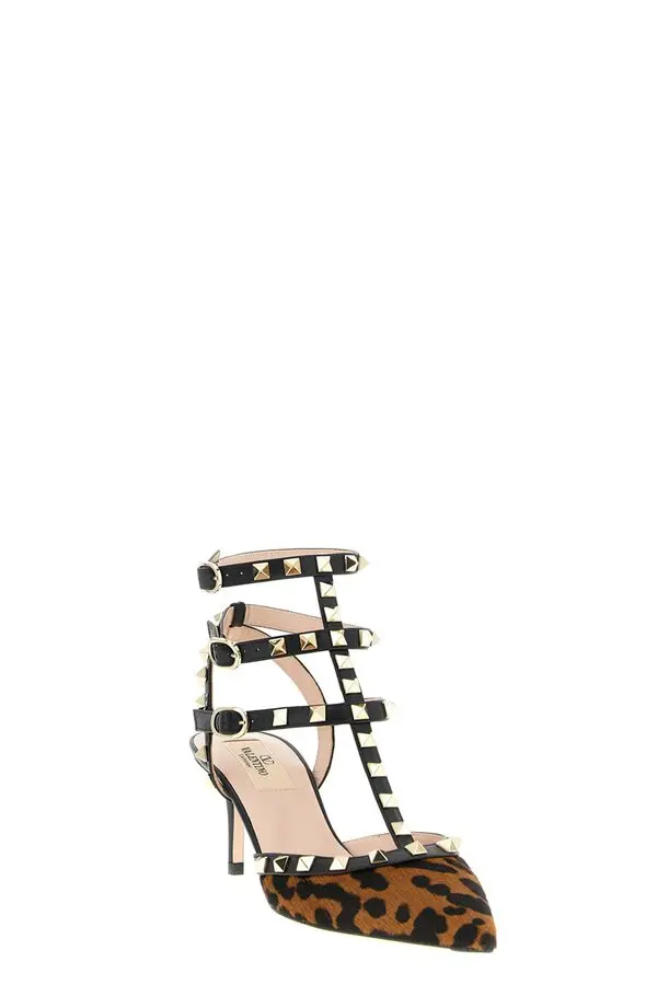 Valentino Garavani Pump 'rockstud Ankle Strap T.65