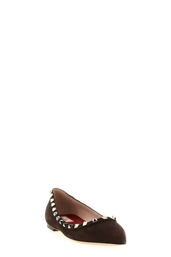 Valentino Garavani Ballerina With Rockstud Detail