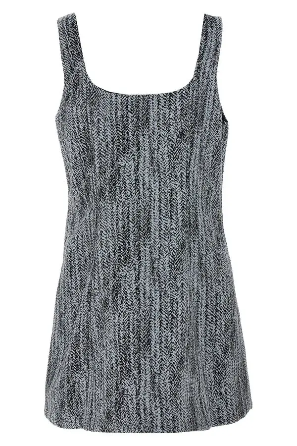GANNI Dress 'cotton Tweed Mini Dress