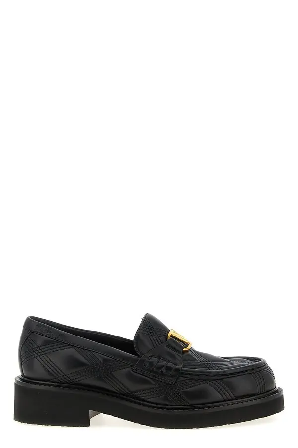 Valentino Garavani Quiltie' Loafers - Black