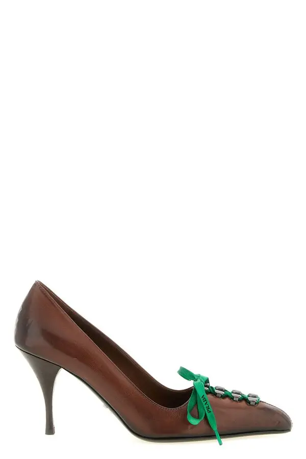 Prada Lace-up Pumps