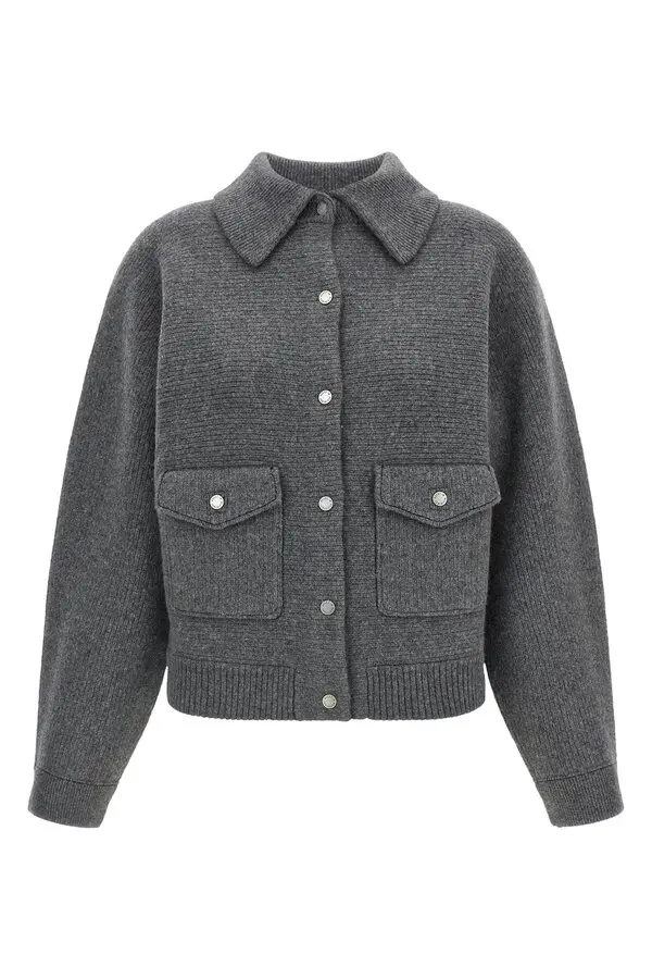 Guest In Residence Wool And Cashmere Bomber Jacket
