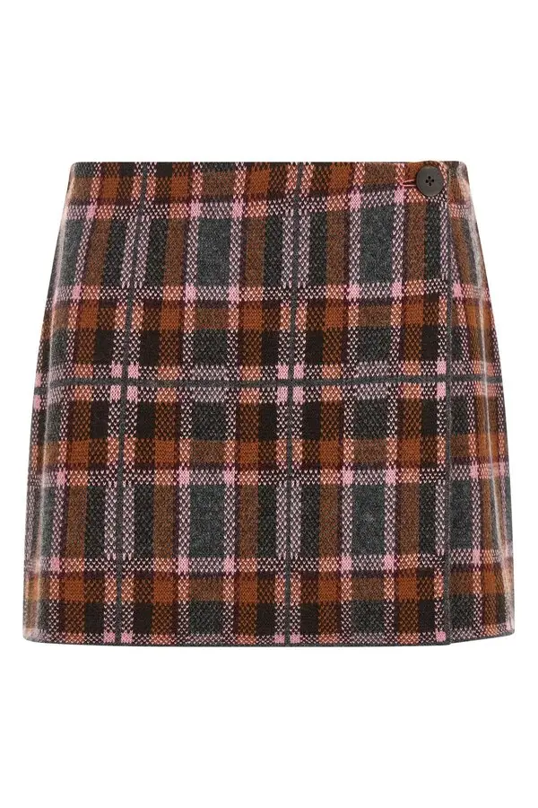 Guest In Residence Tartan Skirt