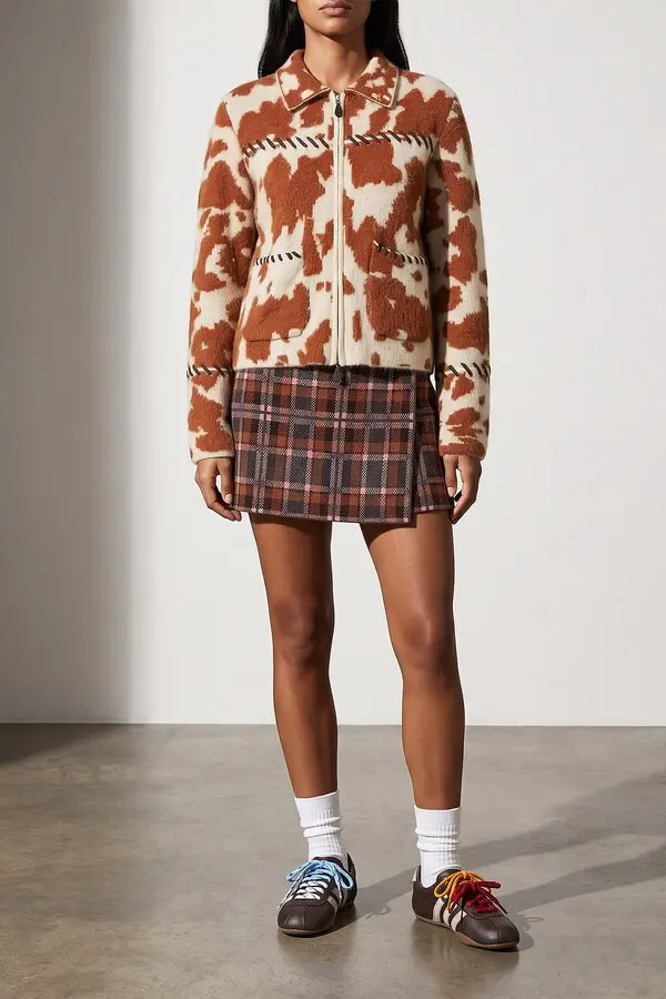 Guest In Residence Tartan Skirt