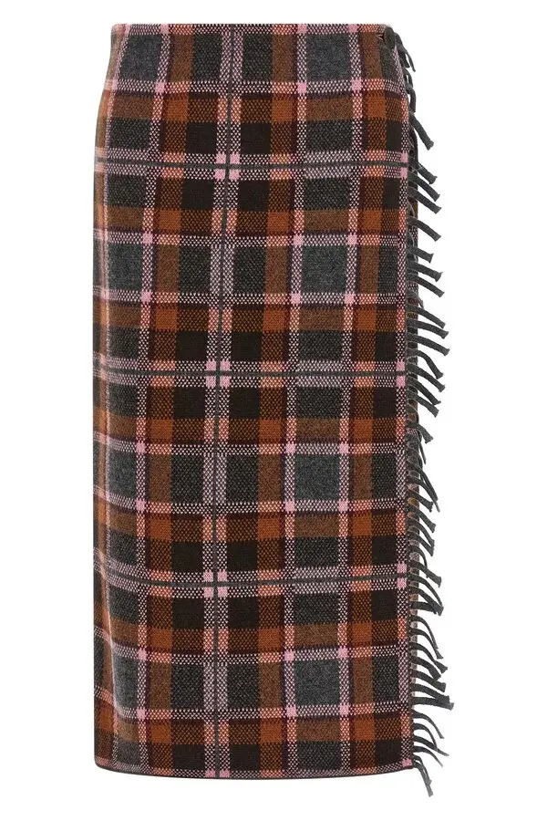 Guest In Residence Tartan Wrap Skirt