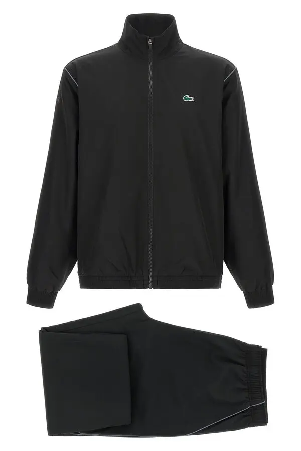 Lacoste Tennis X Novak Djokovic Tracksuit Ensemble - Black