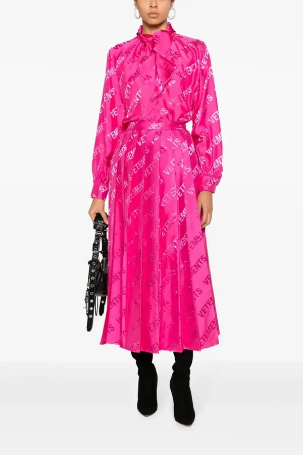 Vetements Monogram Scarf' Blouse